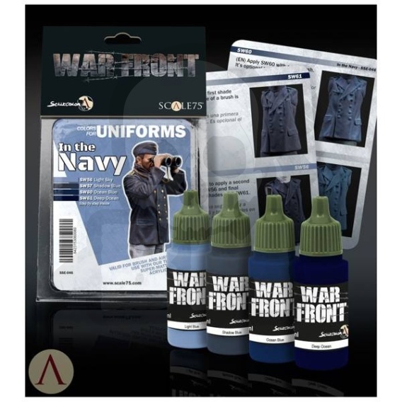 Battle-Models > Scale 75: In the Navy Paint Set - zestaw 4 farb akrylowych